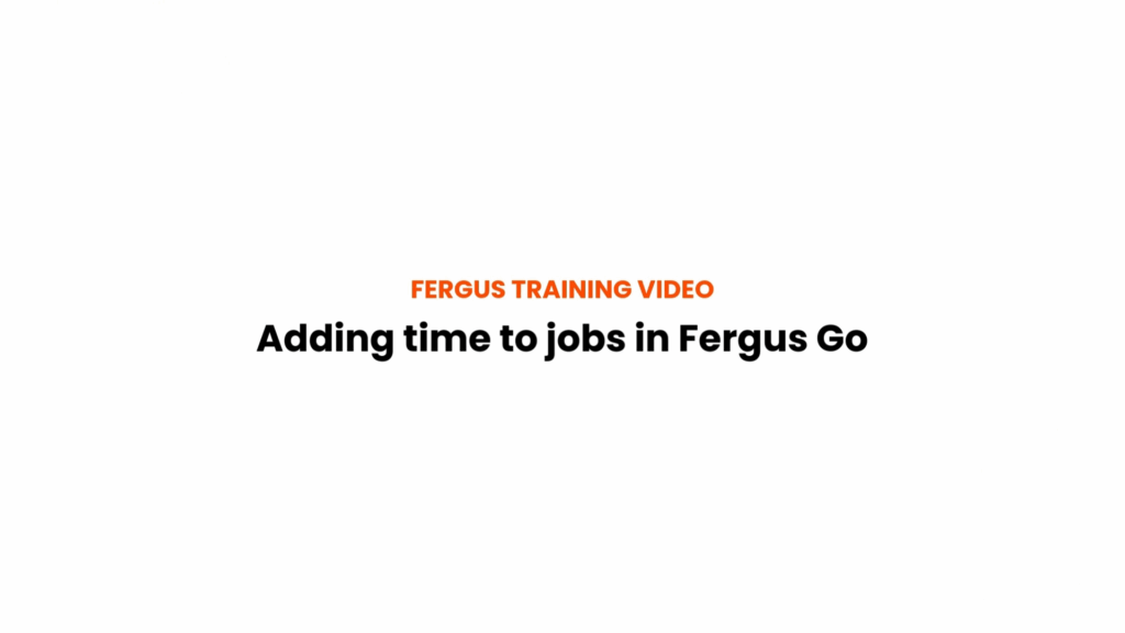 How To Videos | Getting Started with Fergus